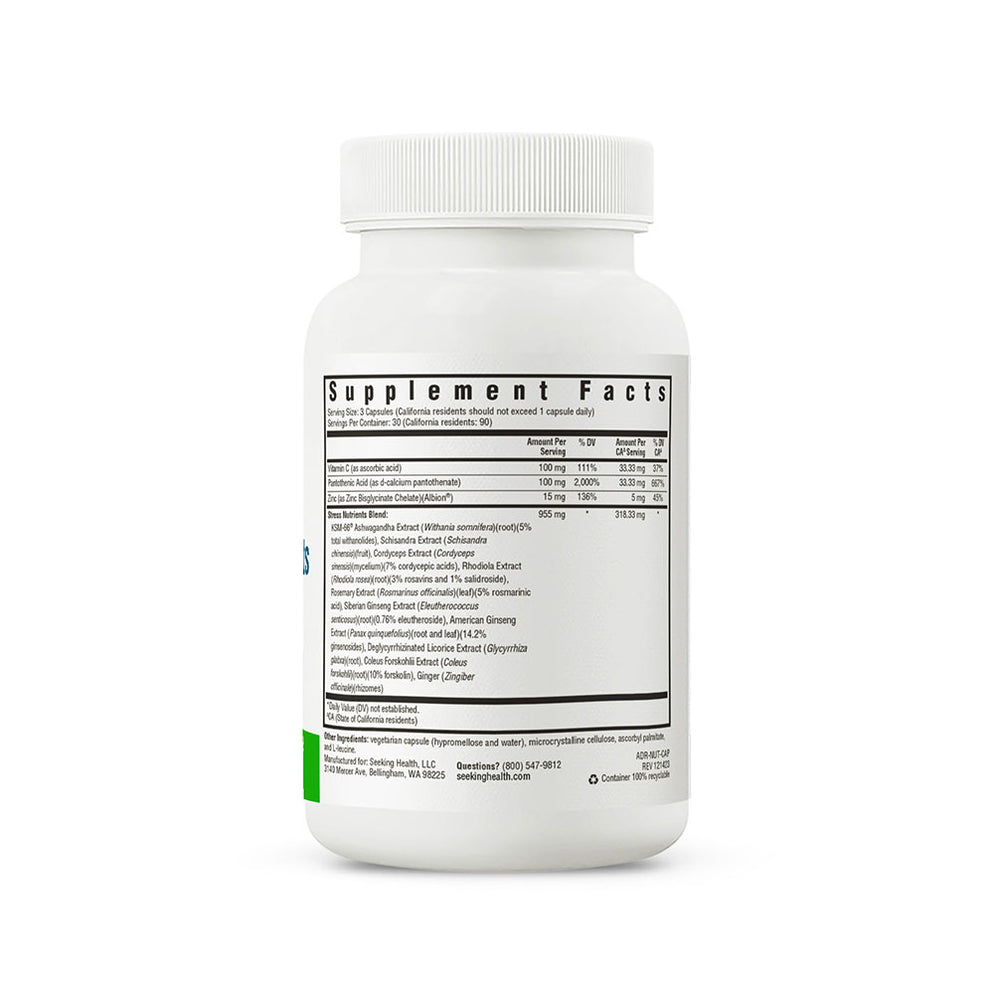 Stress Nutrients | Seeking Health