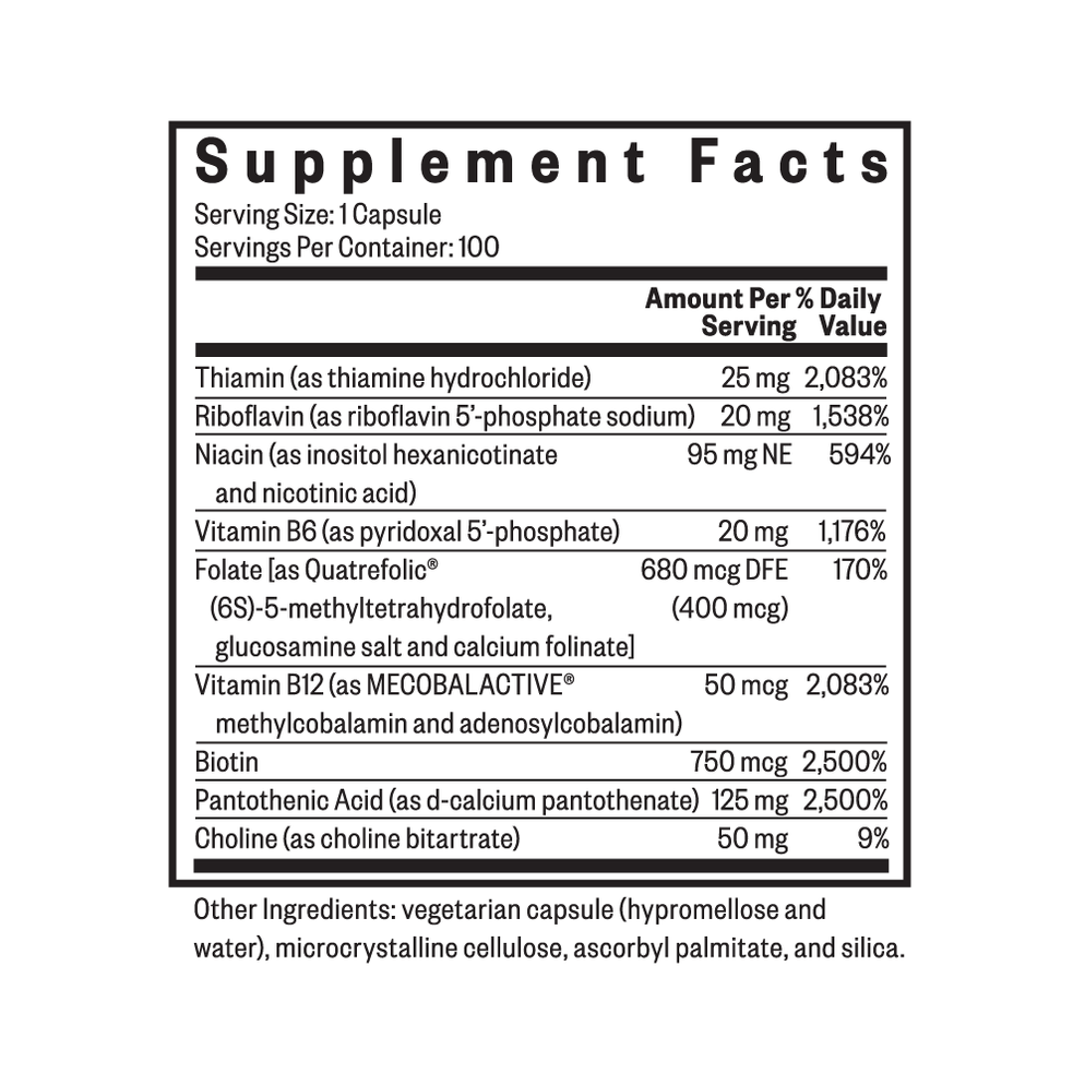 B Complex Plus | Vitamin B Supplement | Seeking Health