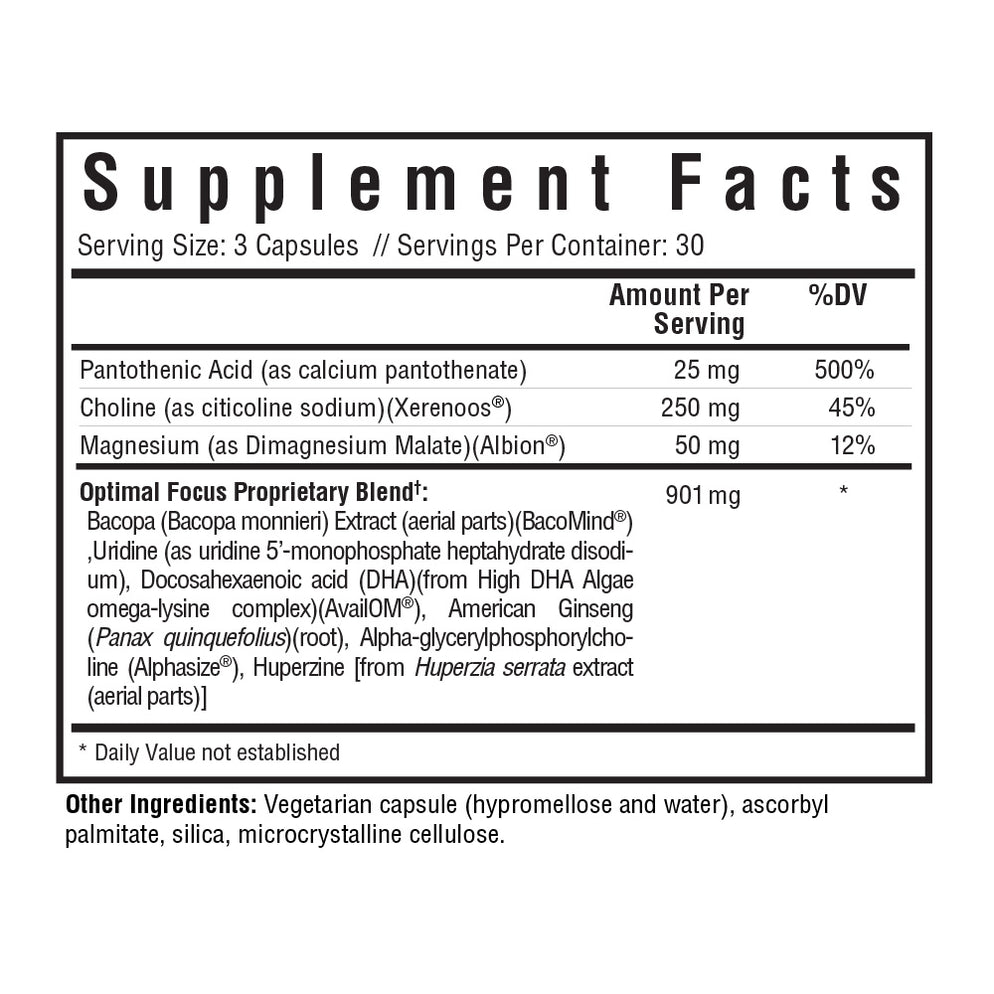 Optimal Focus — Seeking Health