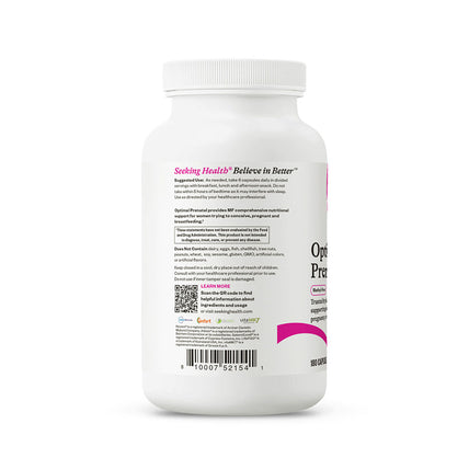 Optimal Prenatal MF | Methyl Free Prenatal | Seeking Health®