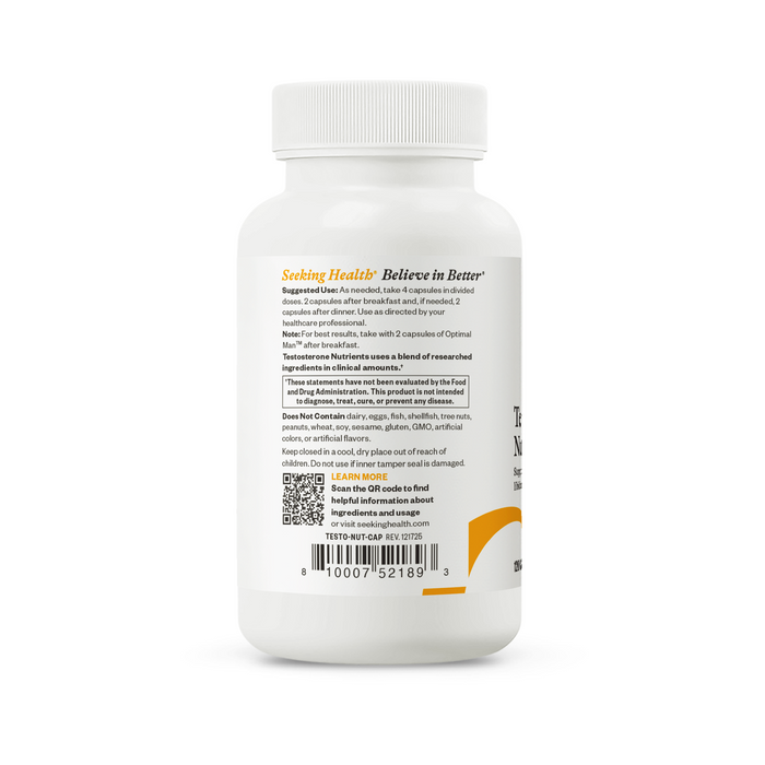 Testosterone Supplements | Testosterone Nutrients | Seeking Health®
