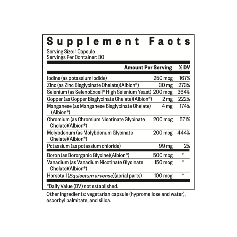 Trace Minerals Supplements - Trace Minerals Complex — Seeking Health