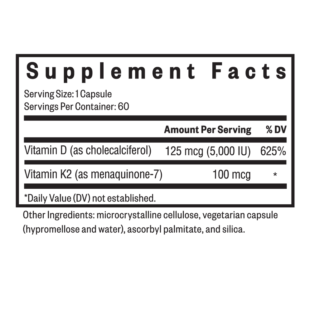 Vitamin D3 + K2 Supplement | Seeking Health®